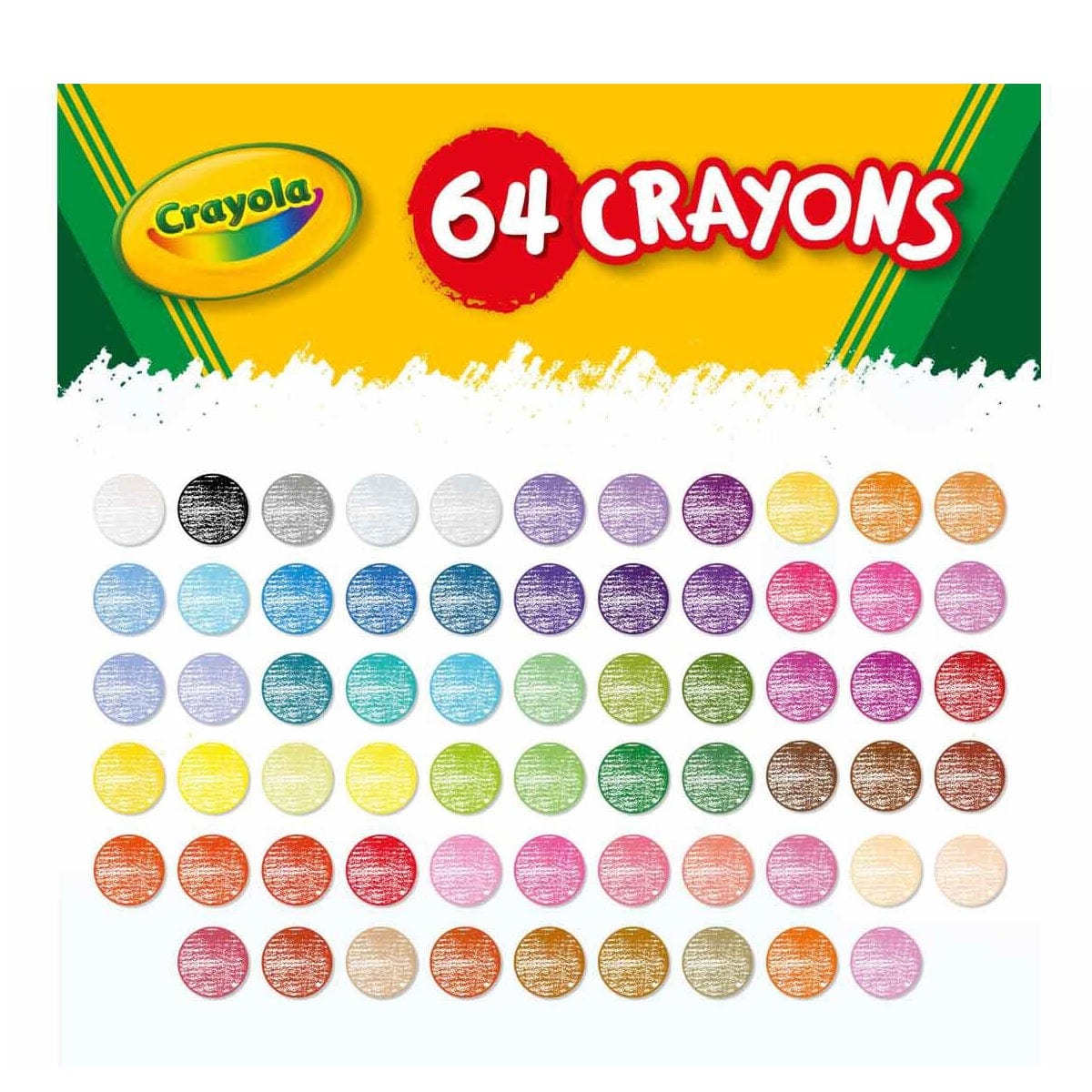 Crayola - Colored Crayons Pack of 64