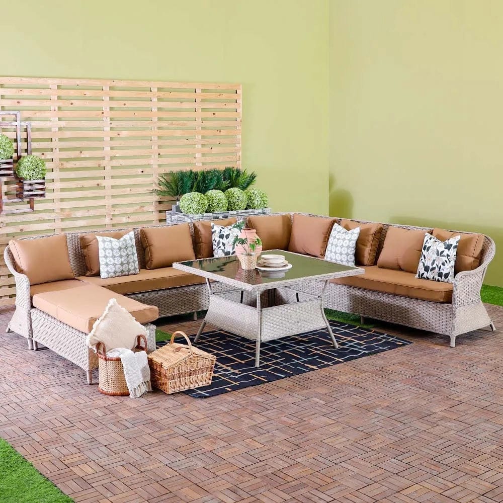Alvea 7-Seater Outdoor Luxury Sofa Set