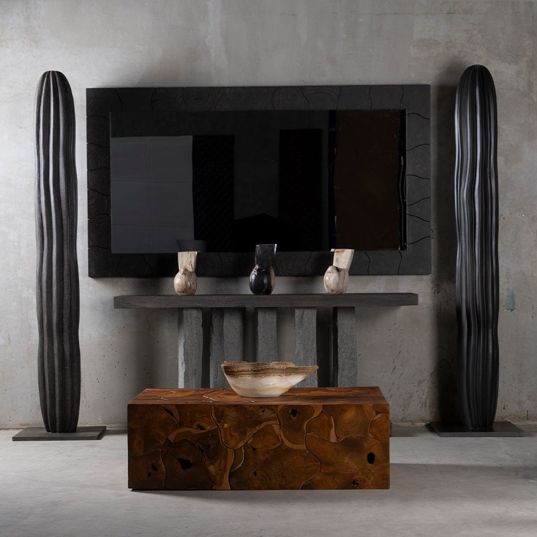 Teak Slice Coffee Table Square