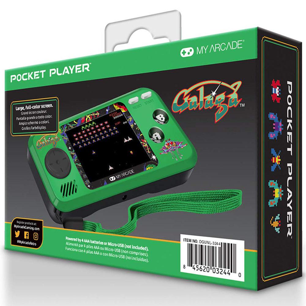 My Arcade Galaga Pocket Player Green