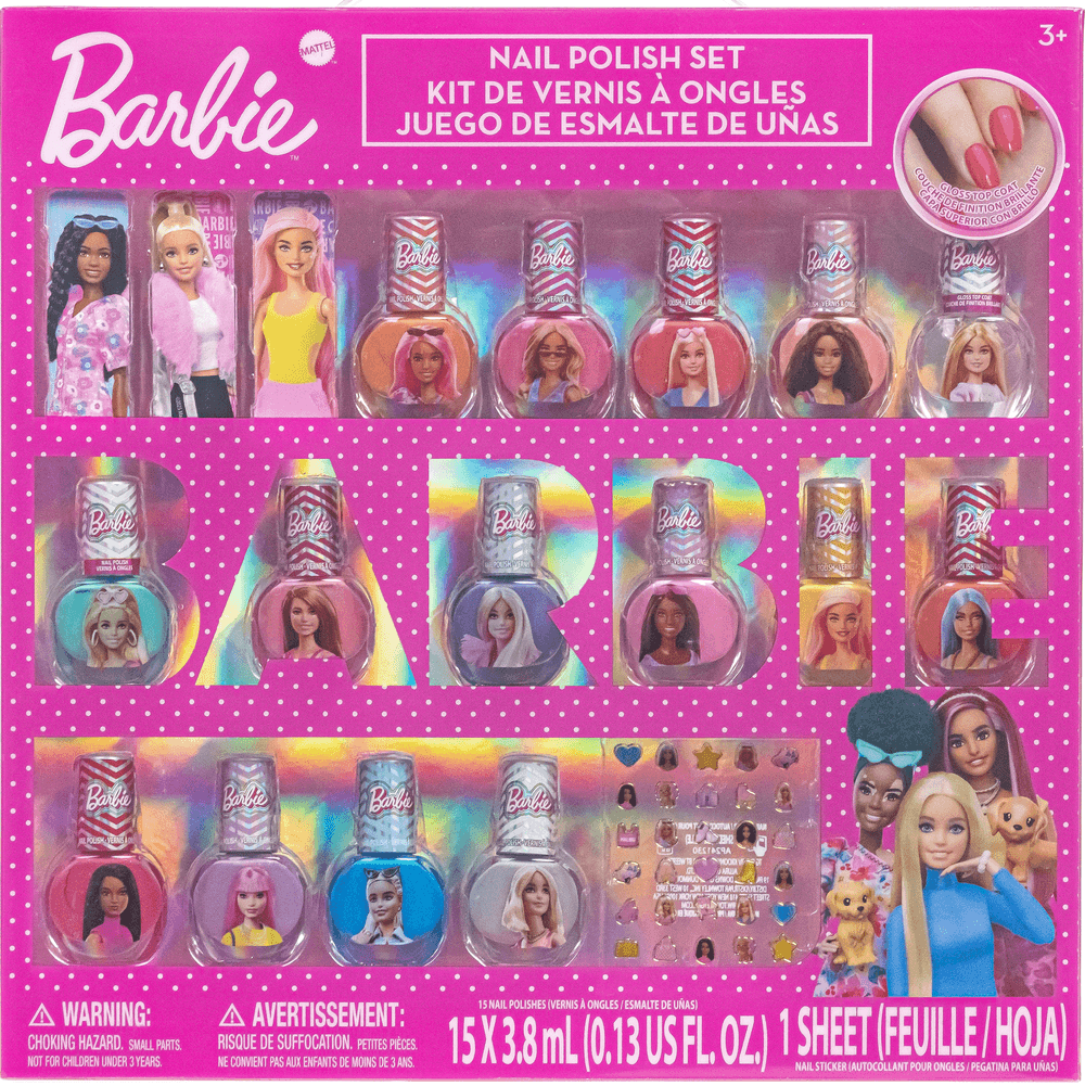 Townley Girl Barbie 18 Pk Nail Polish Set