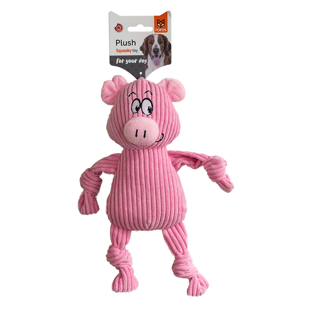 FOFOS Fluffy Pig Dog Toy – flitit