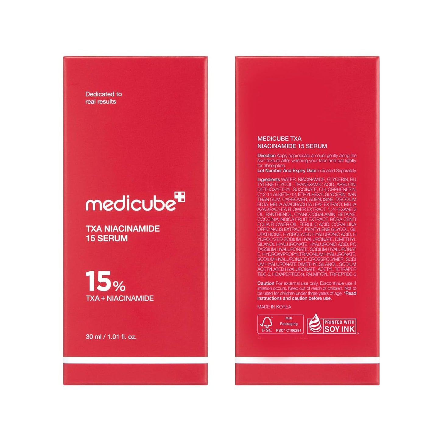 Medicube Txa+Niacinamide 15% Glow Facial Serum For After Spot Care 30m