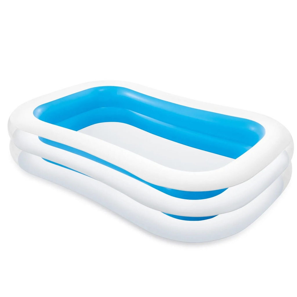 Intex Swimming Tub - White and Blue - (L 261 X B 175 X H 55 cm) – flitit