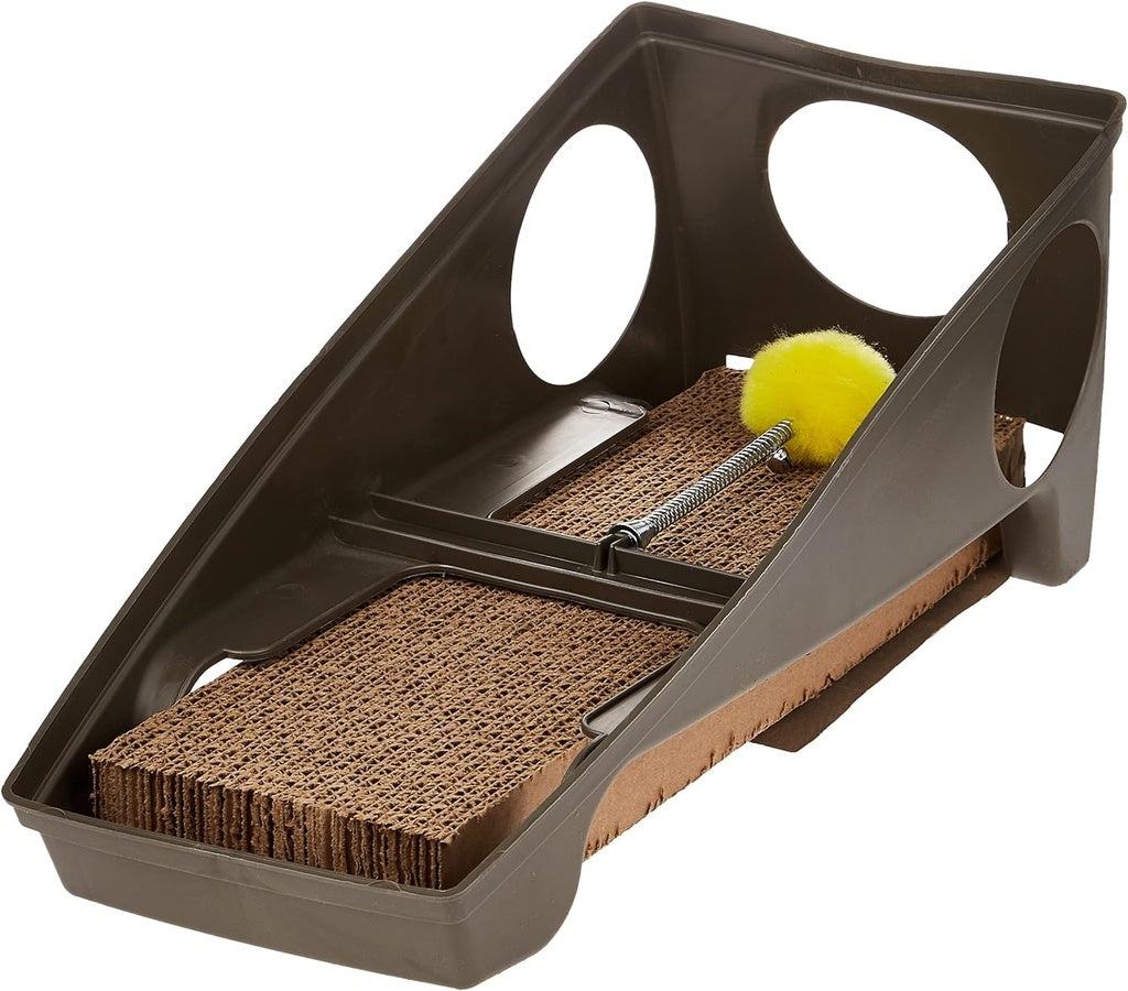 Omega Paw Cat Scratch Box Everest Cat Scratcher Brown – flitit