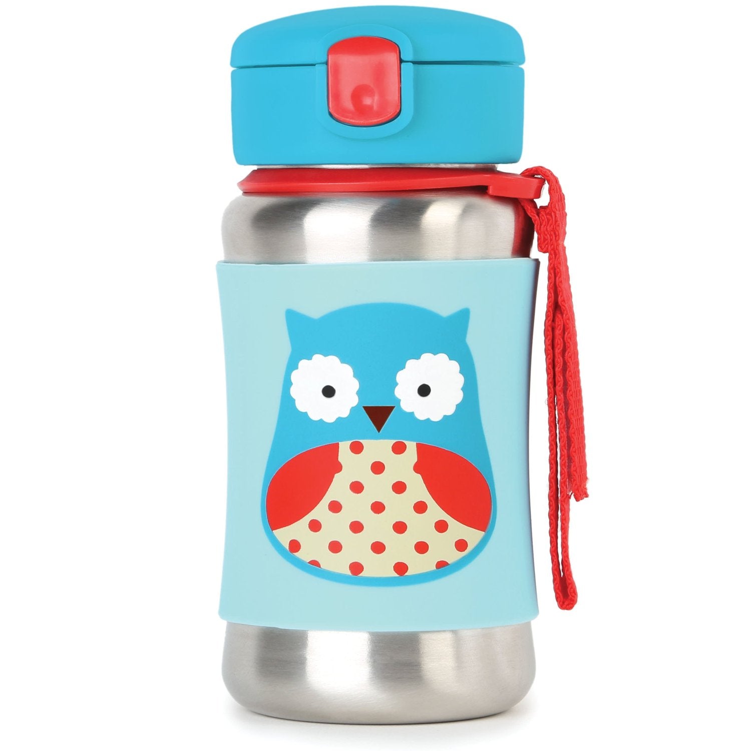 Skip Hop - Zoo Stainless Steel Straw Bottle - Otis Owl