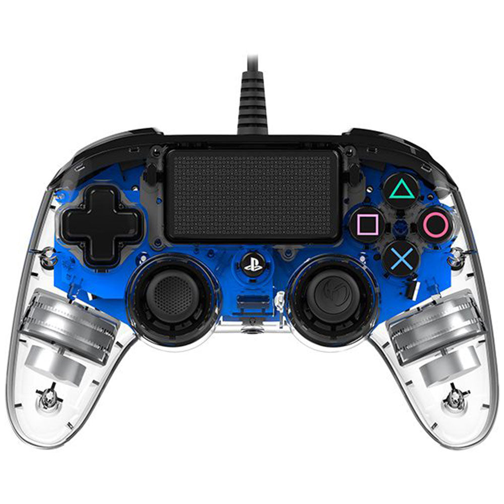 Nacon Wired compact Controller PS4 - Clear Blue – Flitit - Online Store
