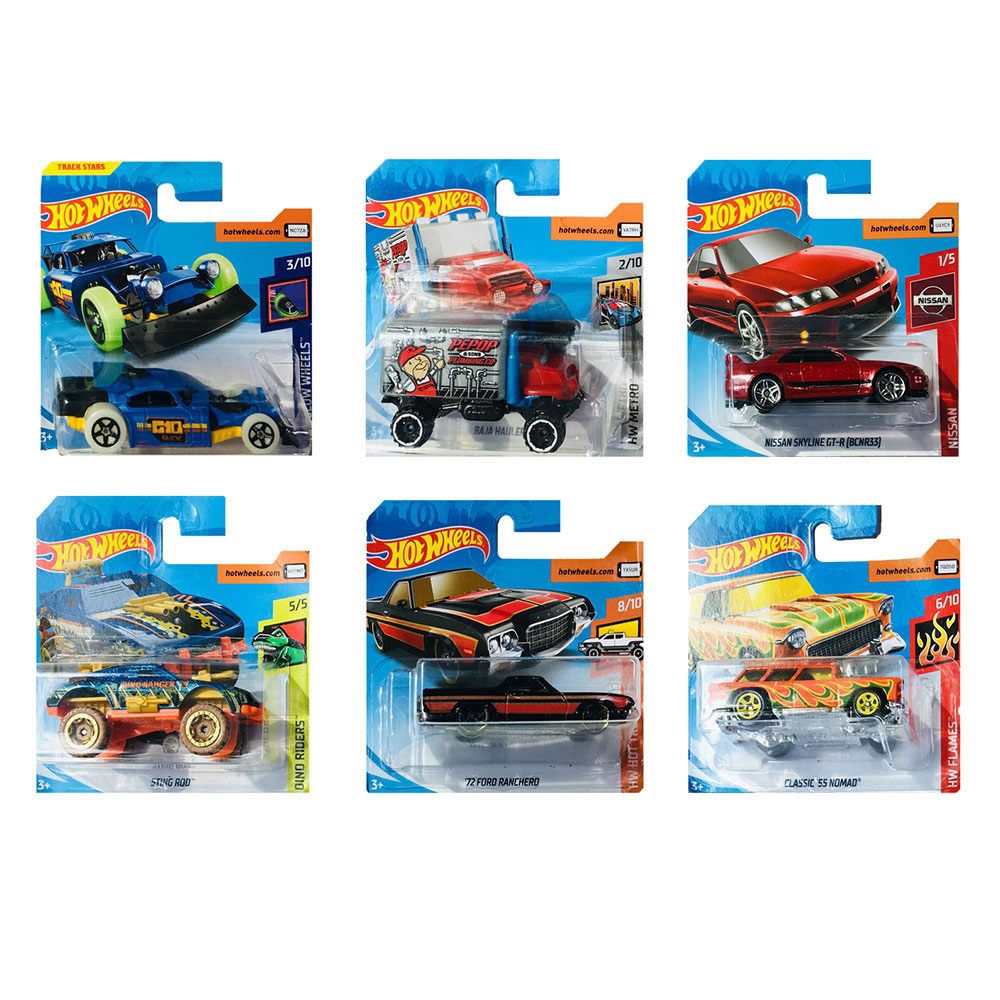 Hot Wheels City Basic Cars Track Trucks - 24 Assorted Cars
