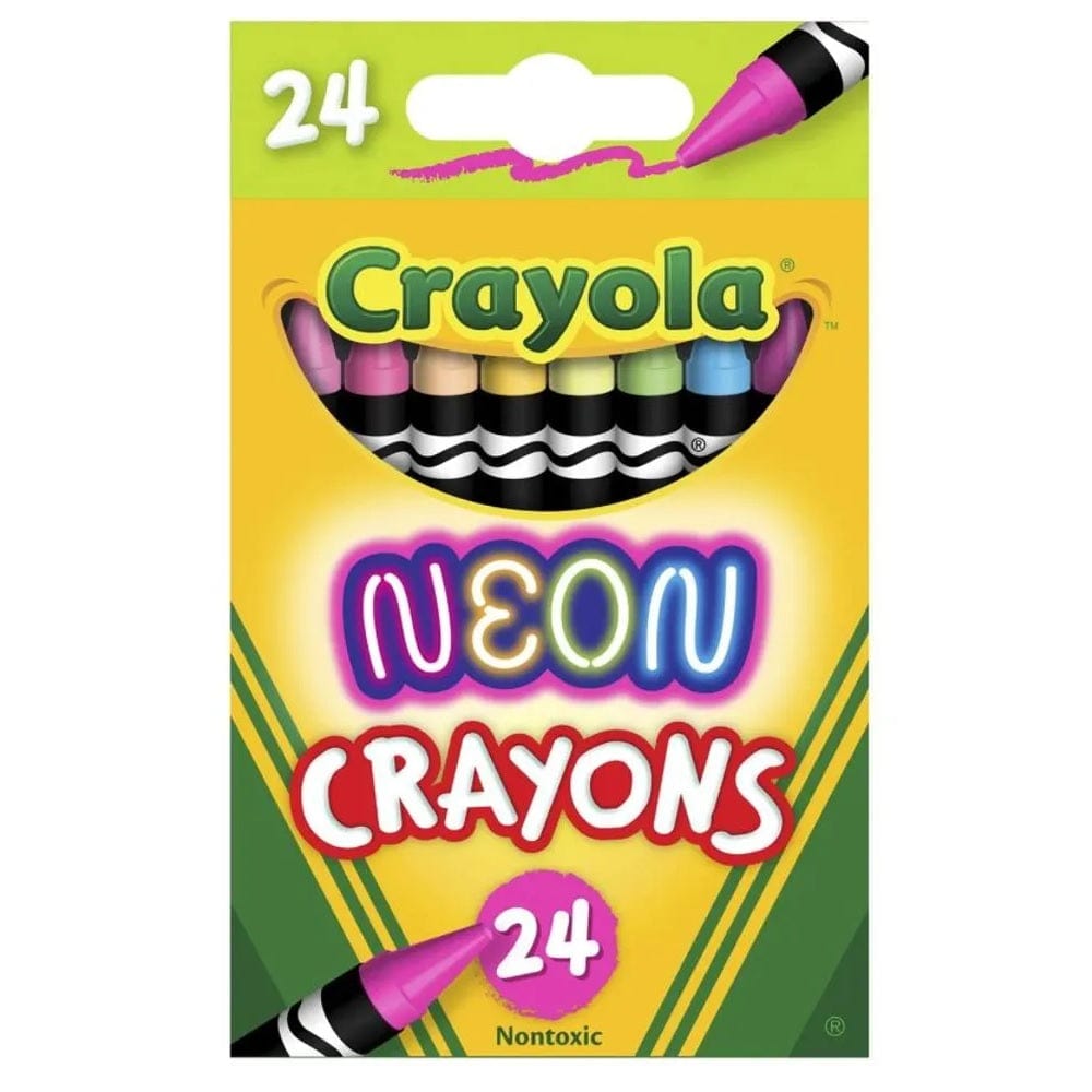 Crayola - 24 Neon Crayons– flitit