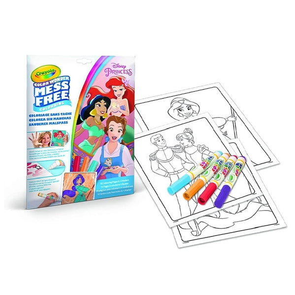 Crayola Color Wonder Set Coloring Book With 4 Markers Disney Princess