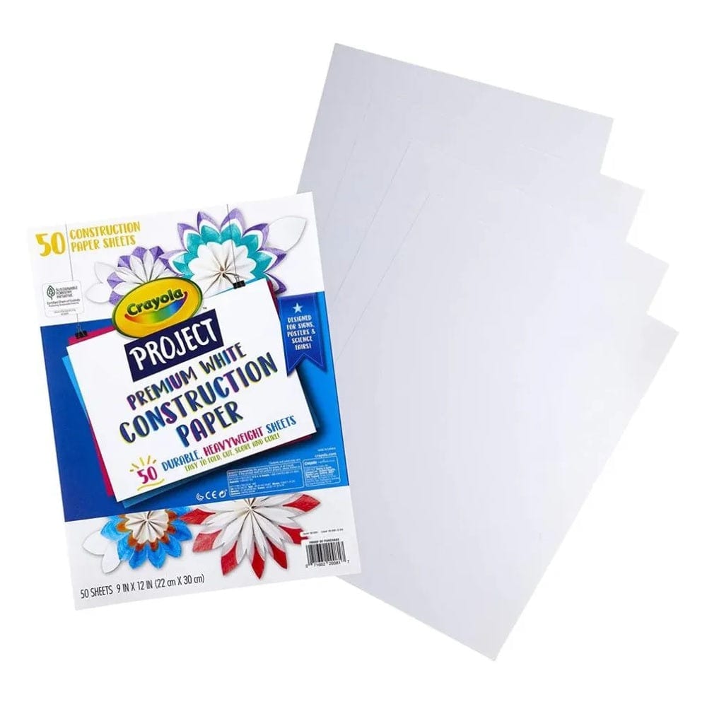 Crayola - Project Premium White Construction Paper – Flitit - Online Store