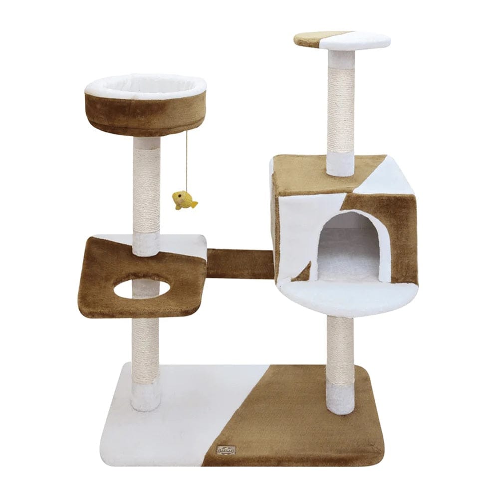 Fauna Camila Cat Pole - Brown/White