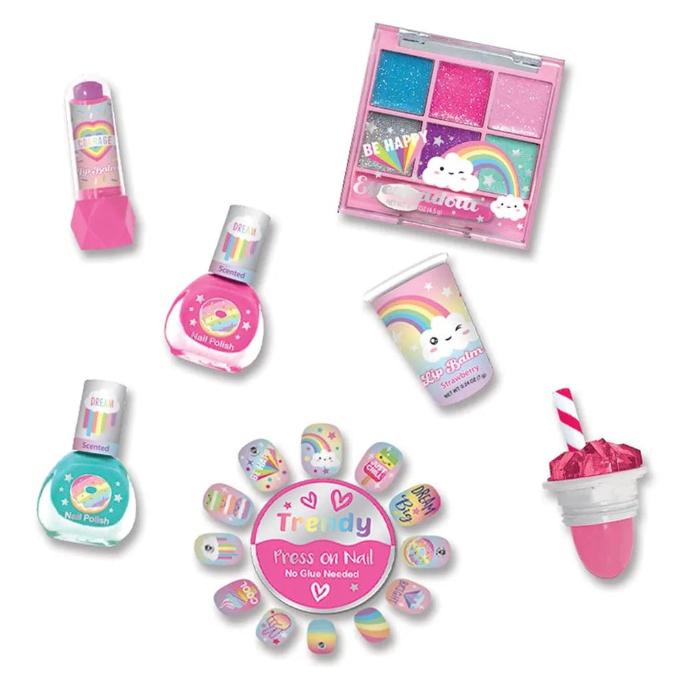 Hot Focus Rainbow Carryall Cosmetic Set