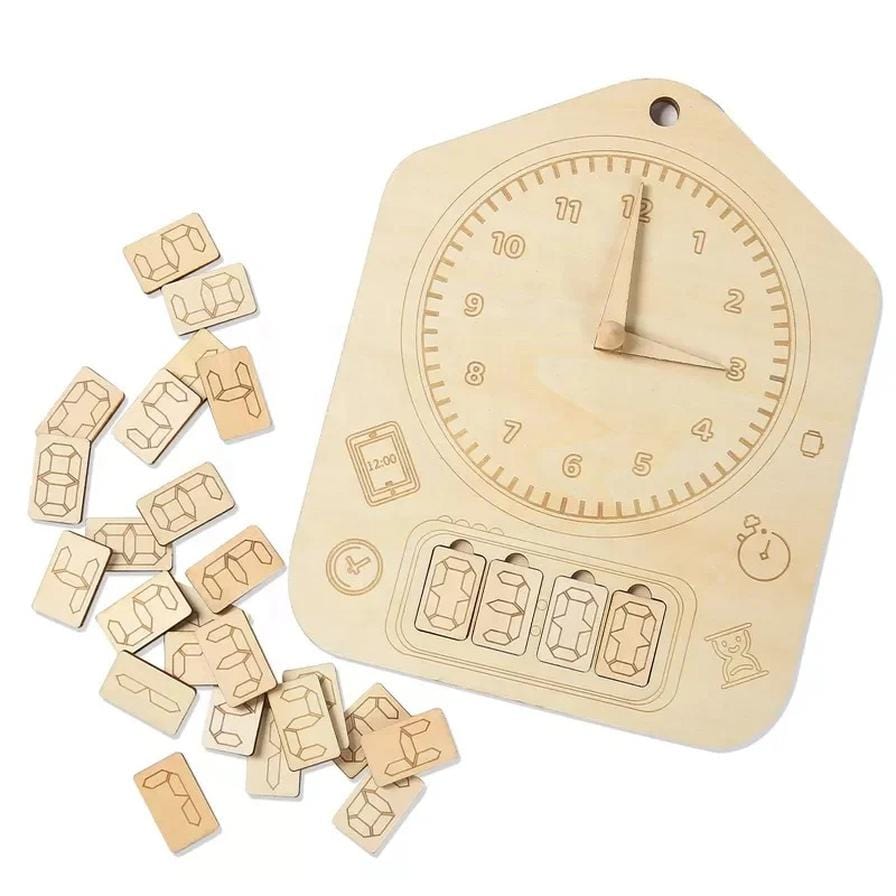 Woody Buddy - Learning Clock - Natural – Flitit - Online Store