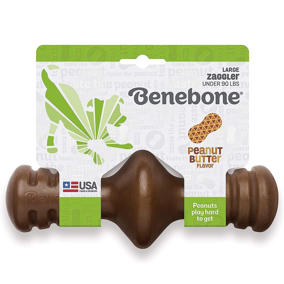 Benebone Zaggler Peanut - Large