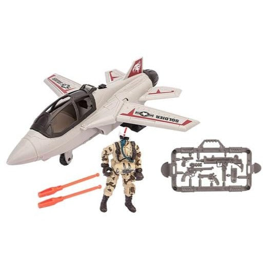 Champei Soldier Force 9 Assault Vehicles Playset By Army Plane