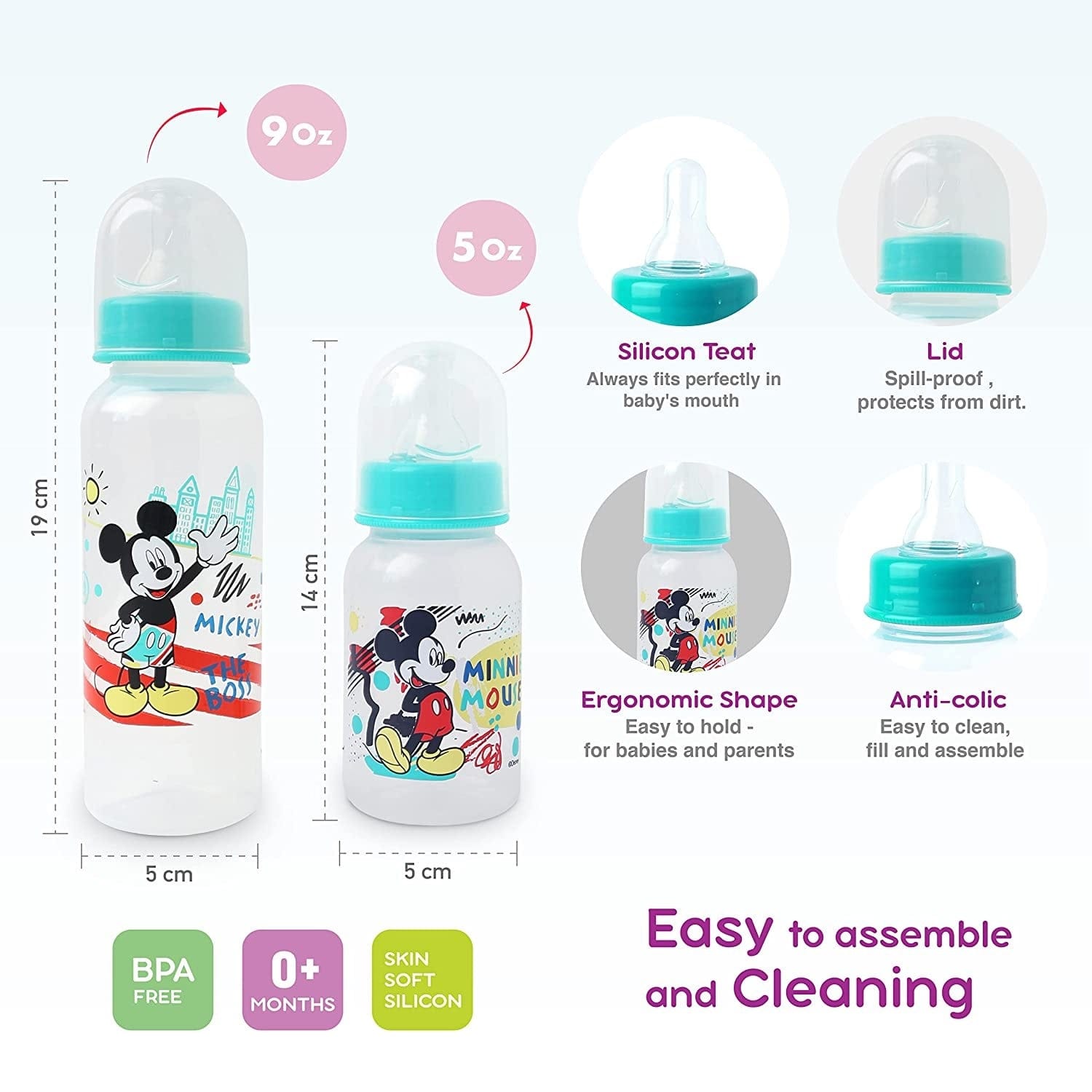 Disney - Mickey Mouse Baby Feeding 4 Pcs Gift Pack – flitit