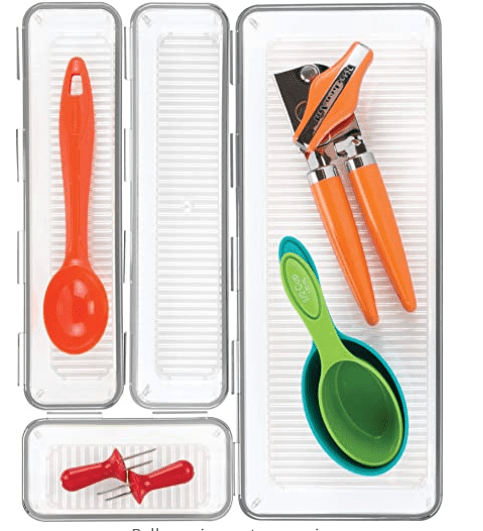 InterDesign Linus Interlocking drawer Organizers for Silverware, Spatu – flitit