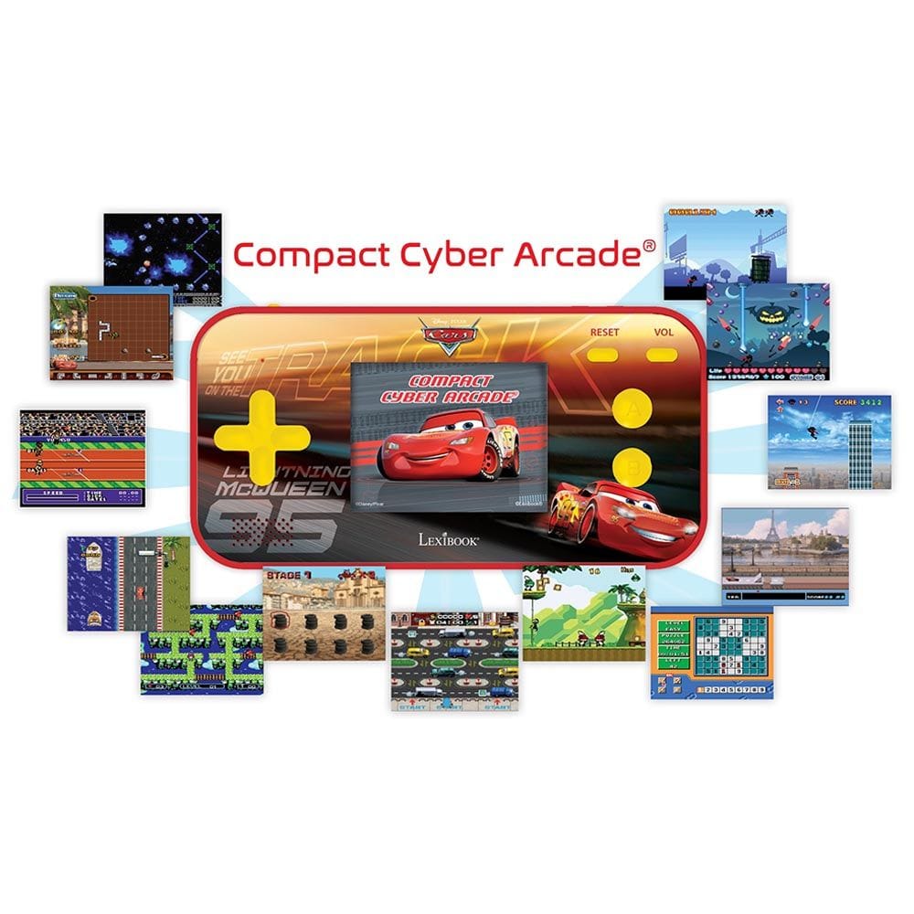 Lexibook - Handheld Cyber Arcade Disney Cars Console 2.5-inch