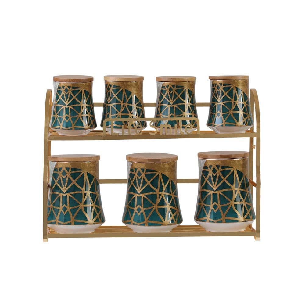 Life Smile Kitchen Canister Set With Stand – flitit