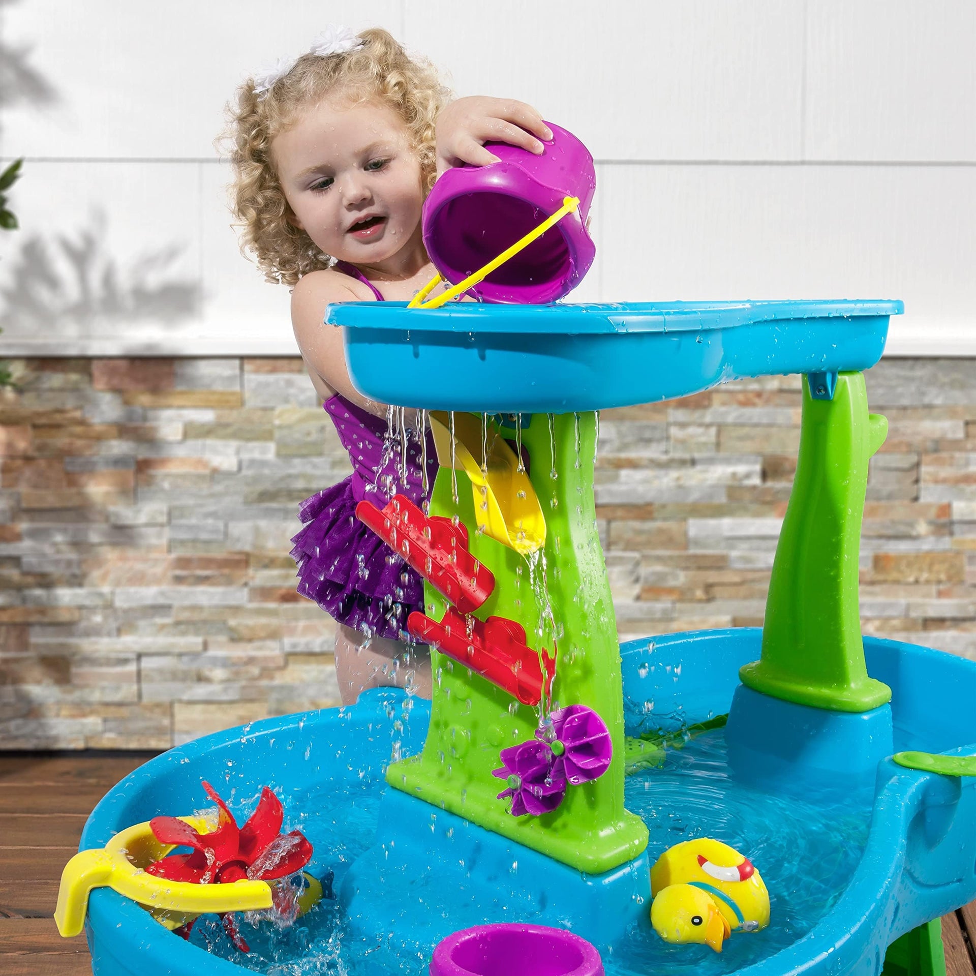 Step2 Rain showers splash pond water table